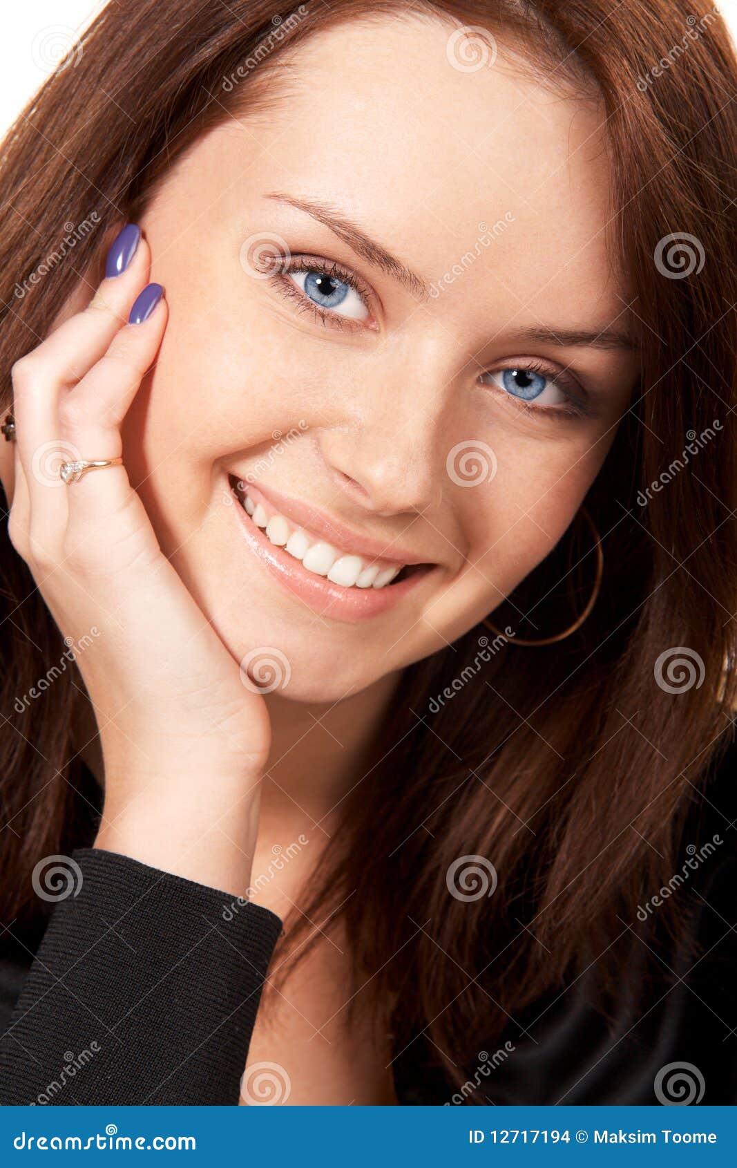 Beautiful lady stock photo. Image of cheerful, face, cute - 12717194