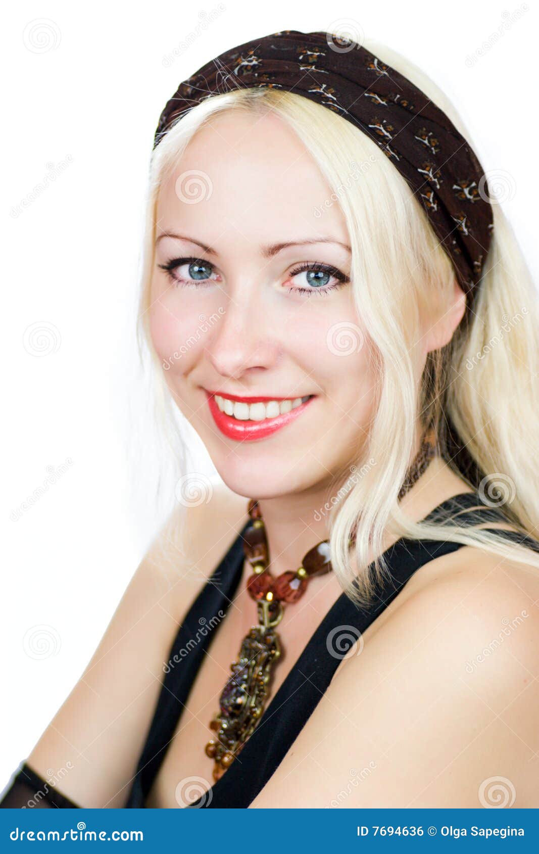 Beautiful lady stock photo. Image of face, flirting, blond - 7694636