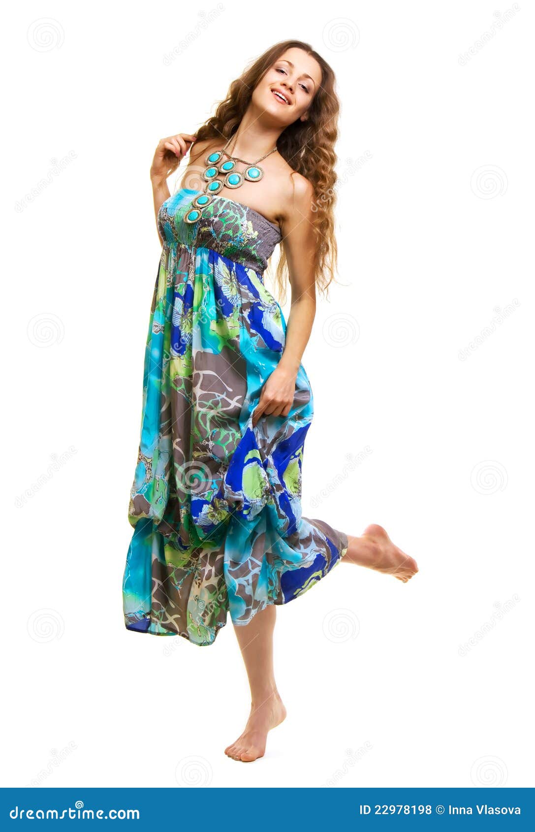 Beautiful lady barefoot stock photo. Image of caucasian - 22978198