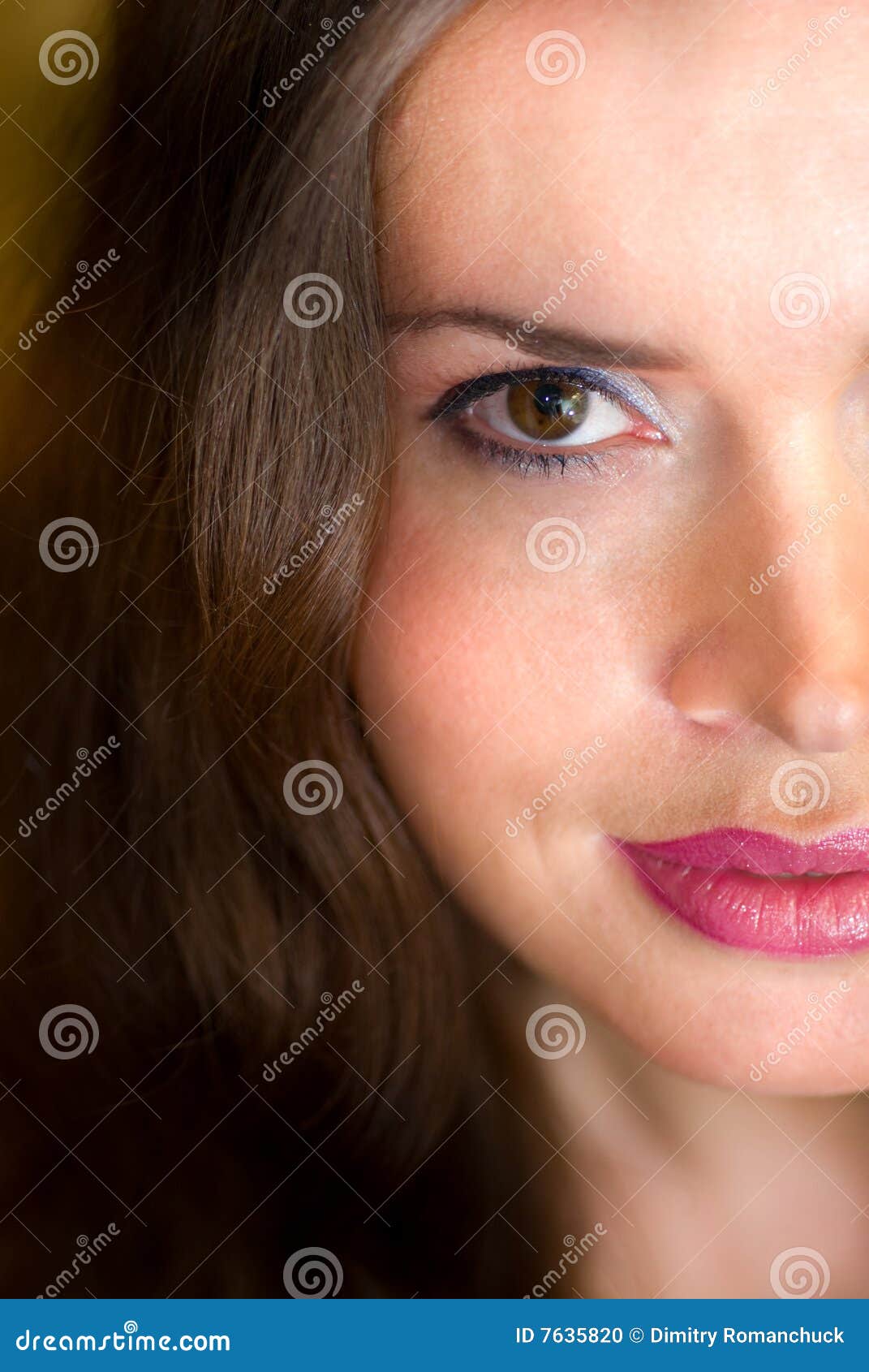 Beautiful Lady Head Portrait Stock Photo - Image of young, head: 7635820