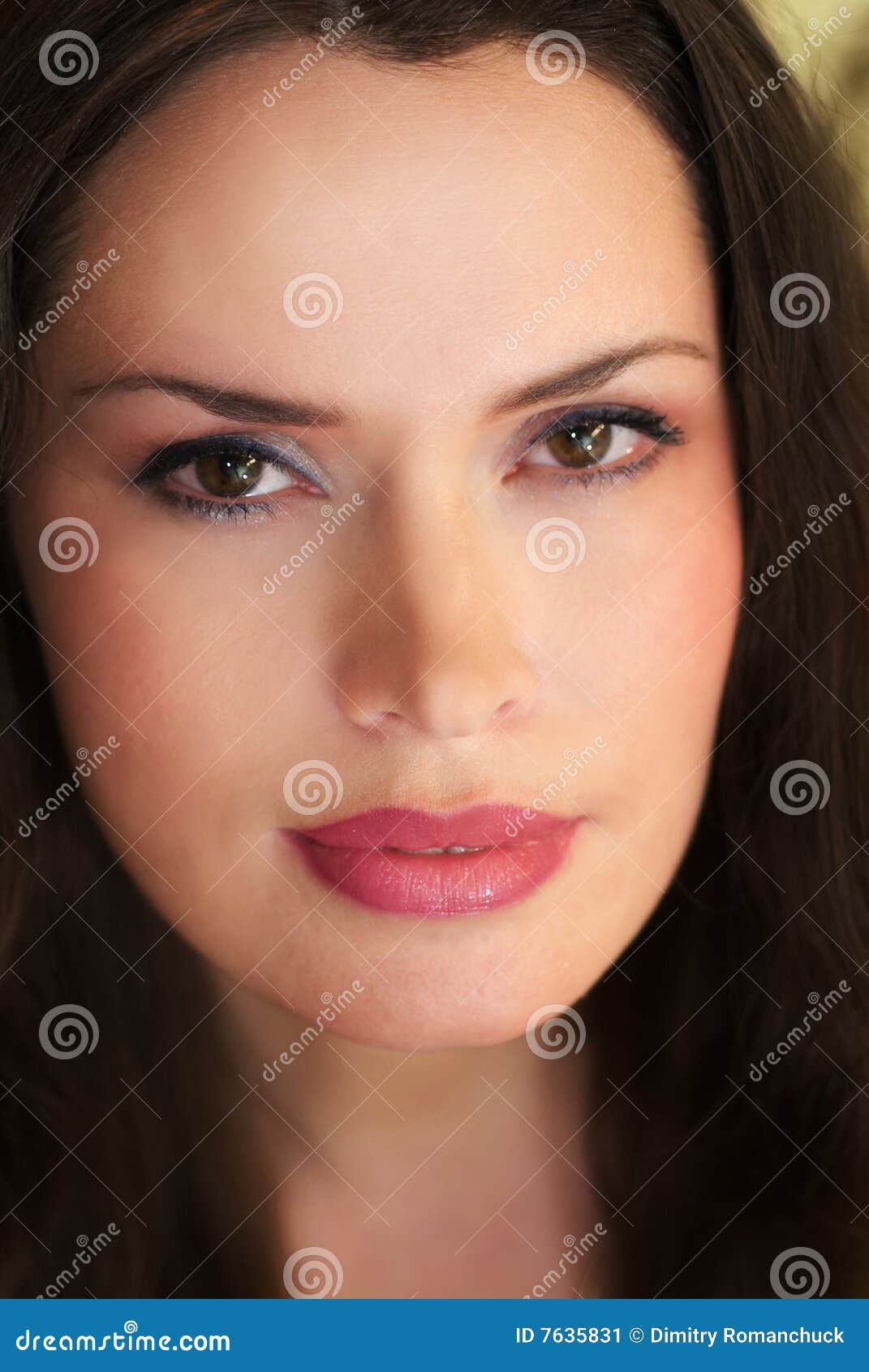 Beautiful Lady Head Portrait Stock Image - Image of color, hair: 7635831