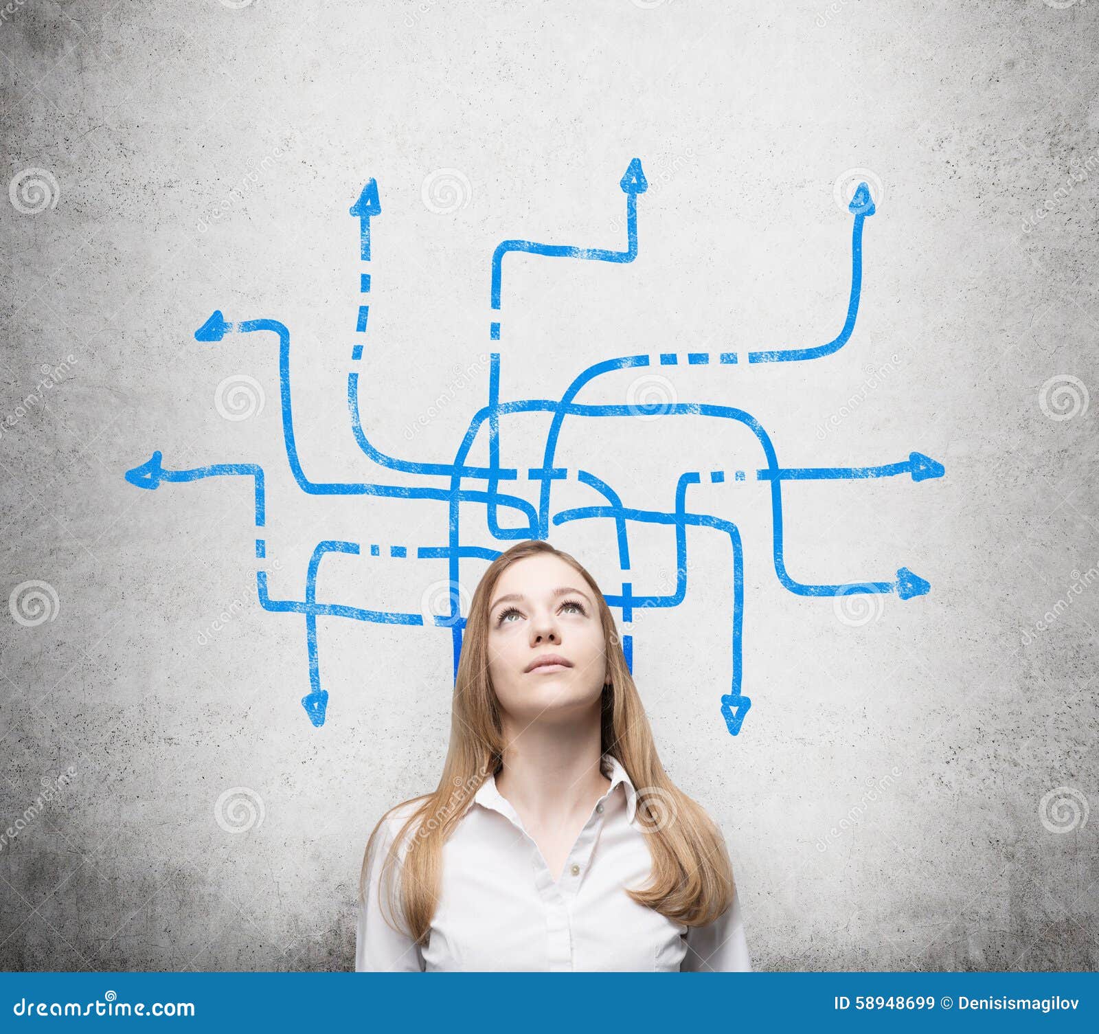 A Beautiful Lady Is Pondering About Possible Solutions Of The ...