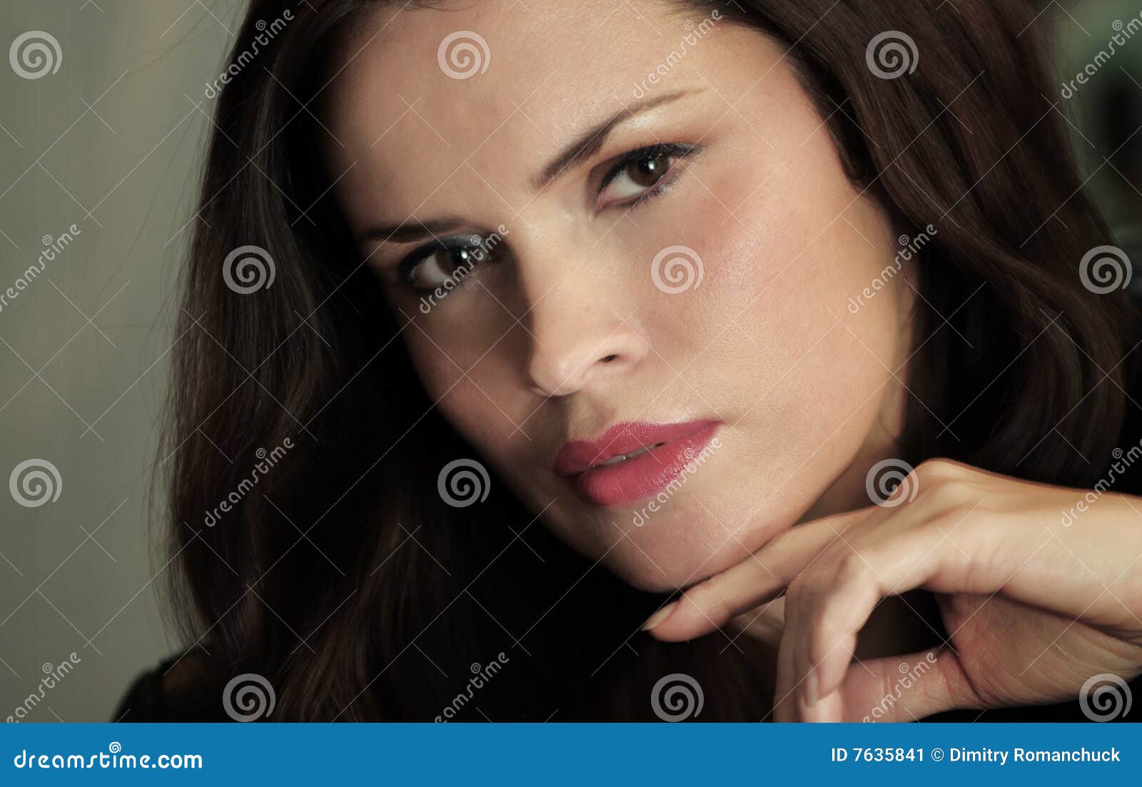 Beautiful lady portrait stock image. Image of perfection - 7635841