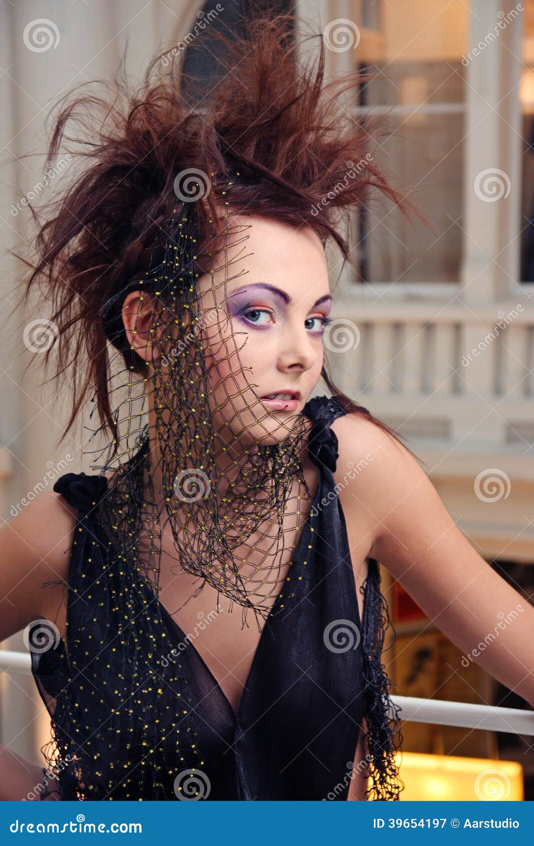 Beautiful lady posing stock image. Image of color, serious - 39654197