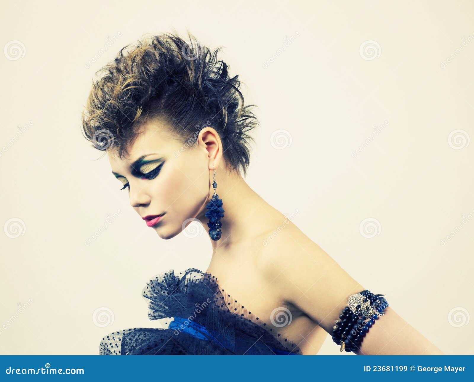 Beautiful lady punk stock image. Image of model, beauty - 23681199