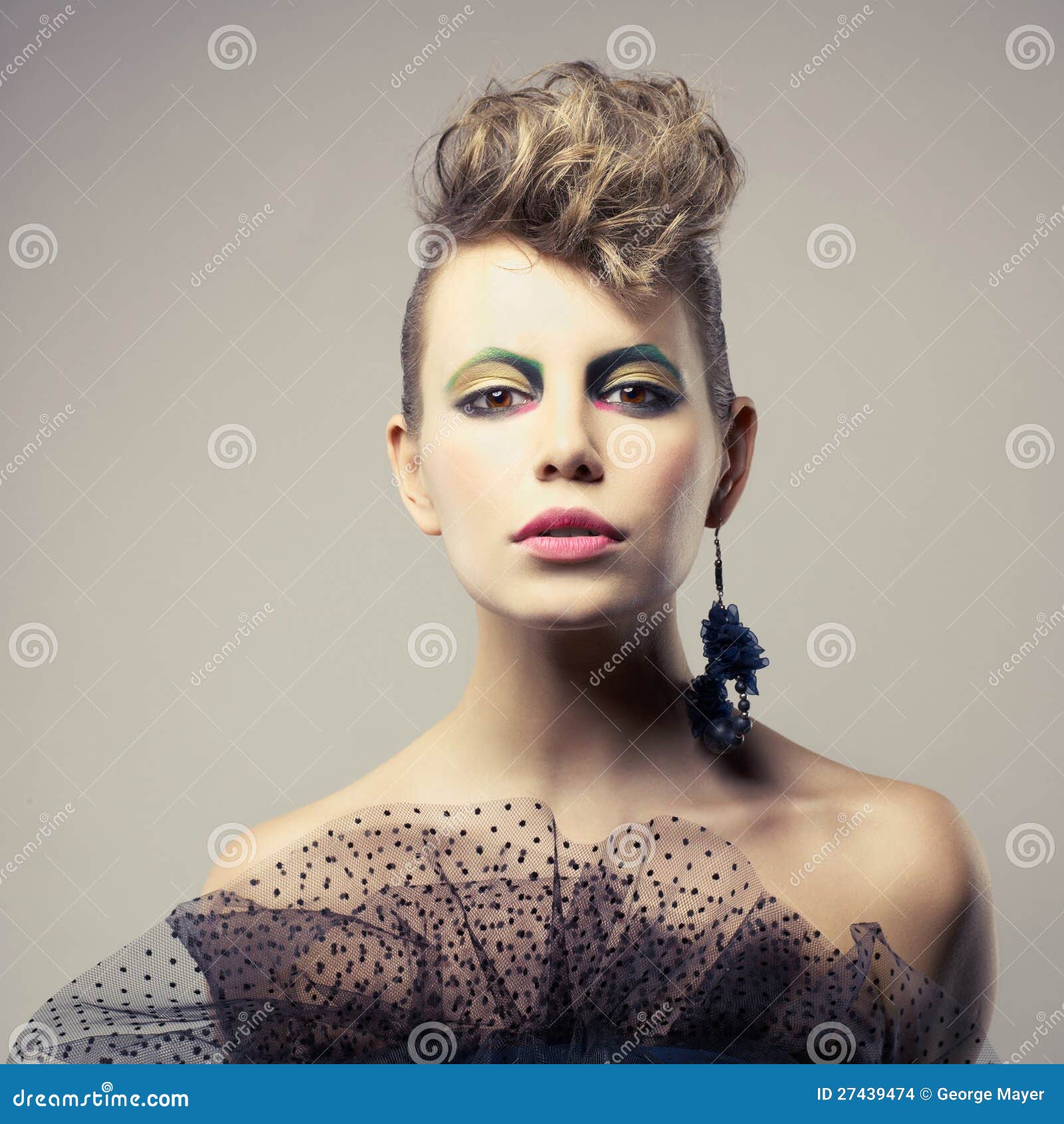 Beautiful lady punk stock photo. Image of elegance, jewellery - 27439474