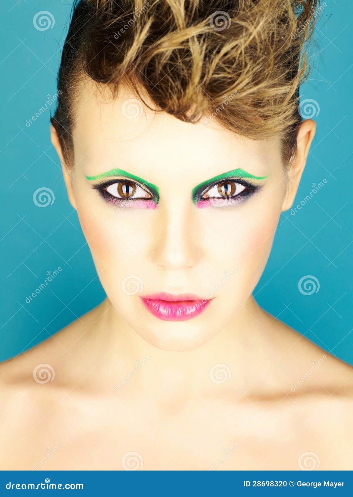 Beautiful lady punk stock photo. Image of look, beautiful - 28698320