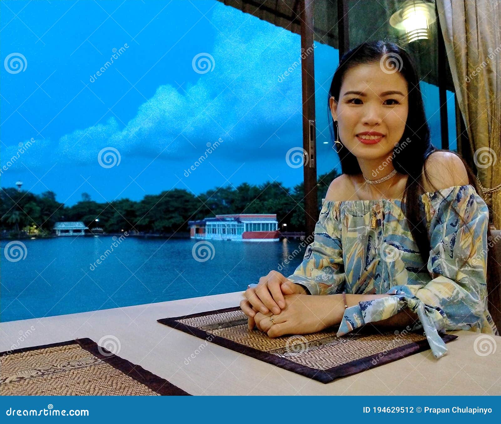 Beautiful Lady in Restaurant, Dinner Stock Photo - Image of couple ...