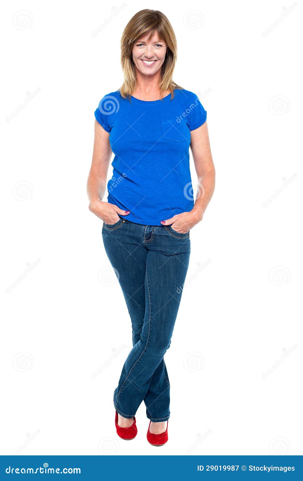 Beautiful Lady Striking a Stylish Pose Stock Image - Image of crossed ...