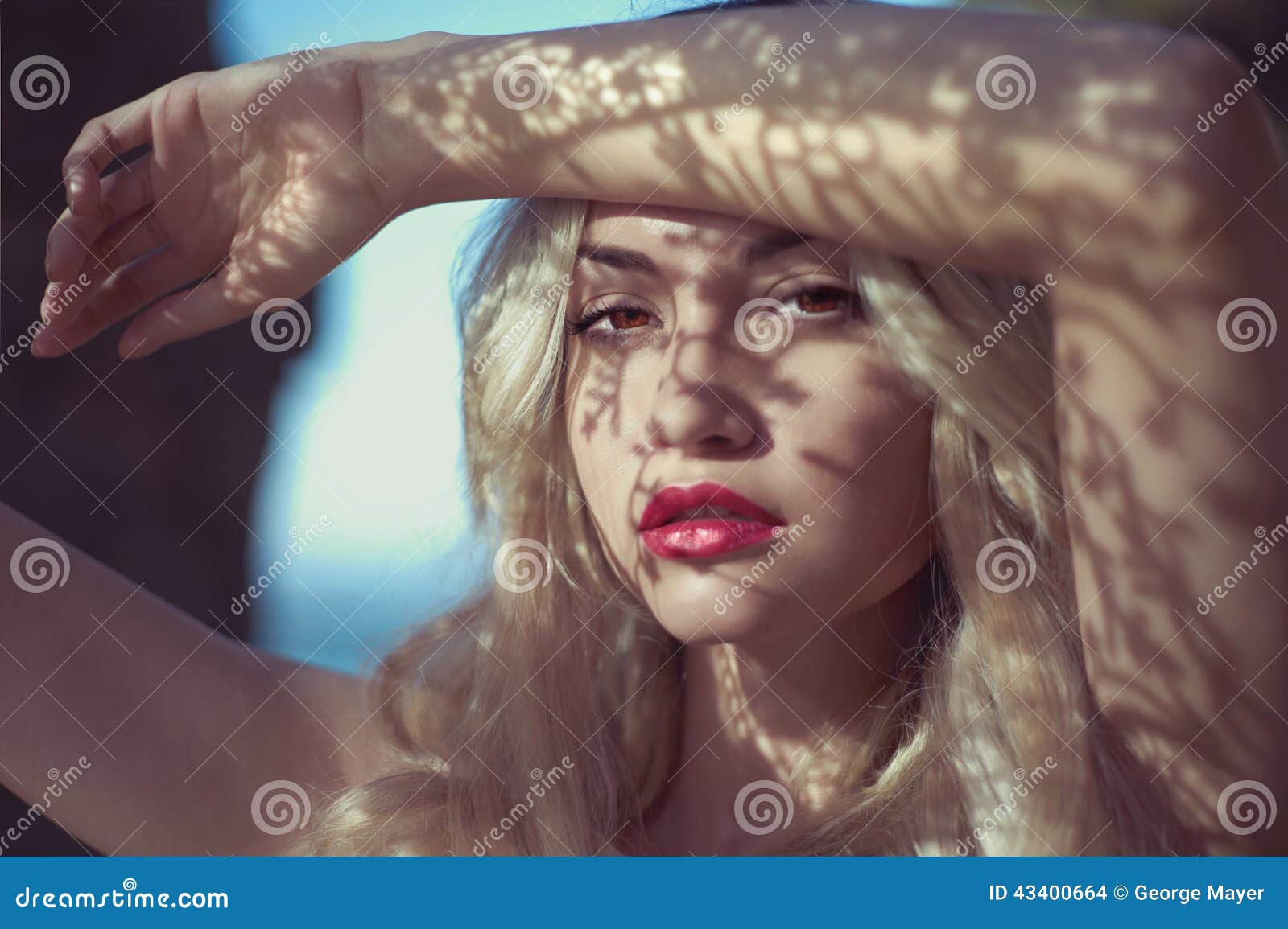 Beautiful Lady and the Sun Rays Stock Photo - Image of beautiful ...