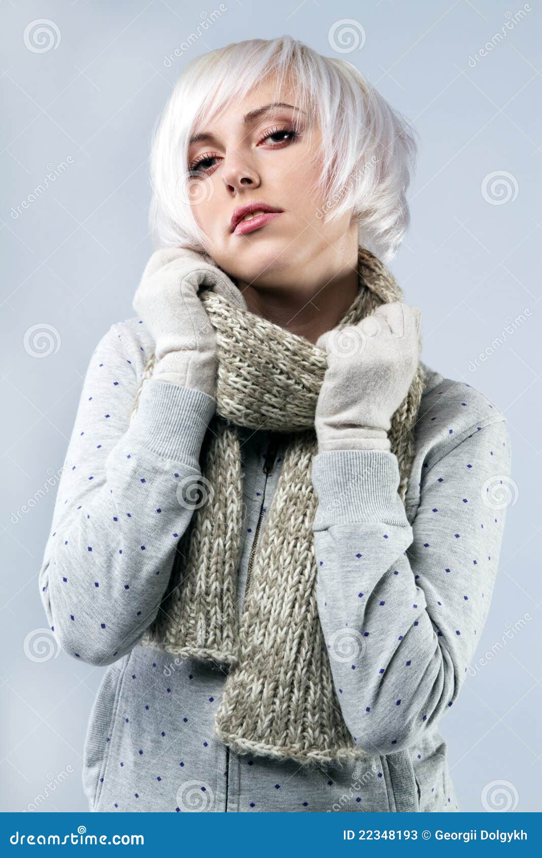 Beautiful Lady in Warm Clothes Stock Image - Image of beautiful ...