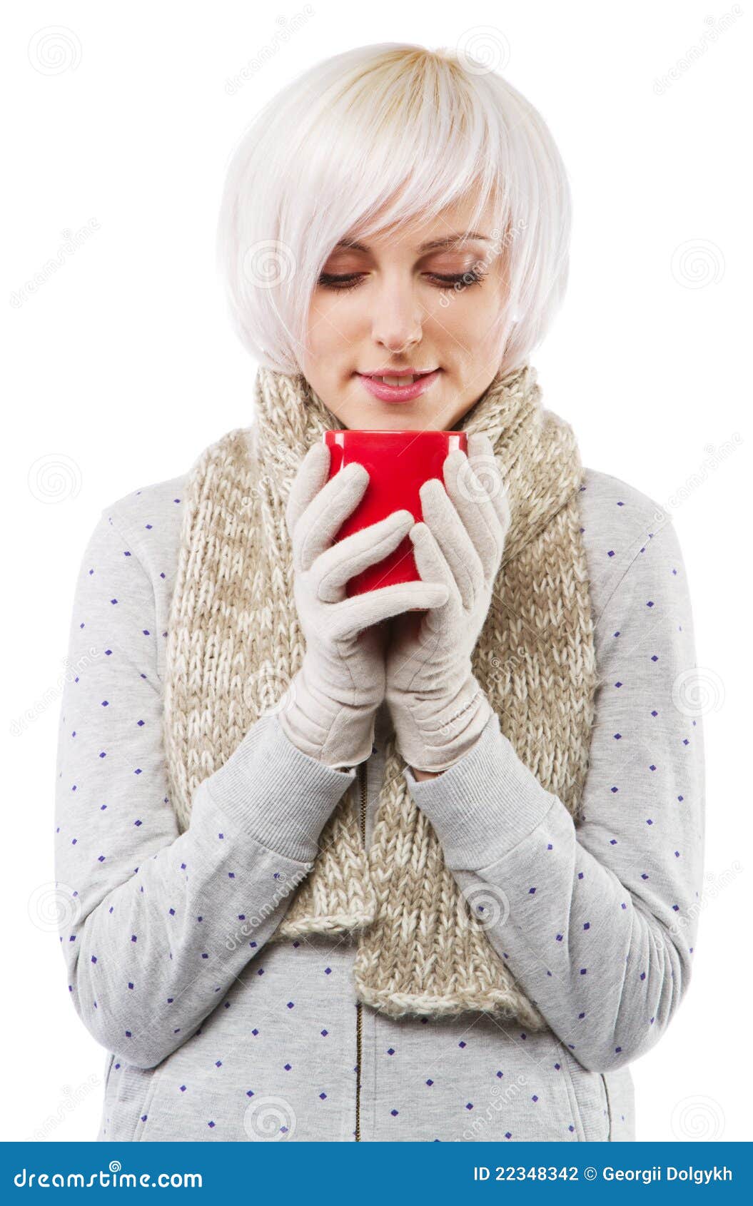 Beautiful Lady in Warm Clothes Stock Photo - Image of lady, beauty ...