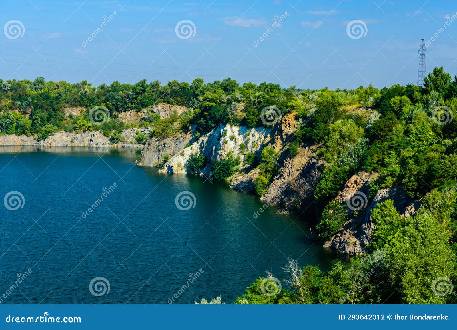Beautiful Lake in the Abandoned Granite Quarry on Summer Stock Photo ...