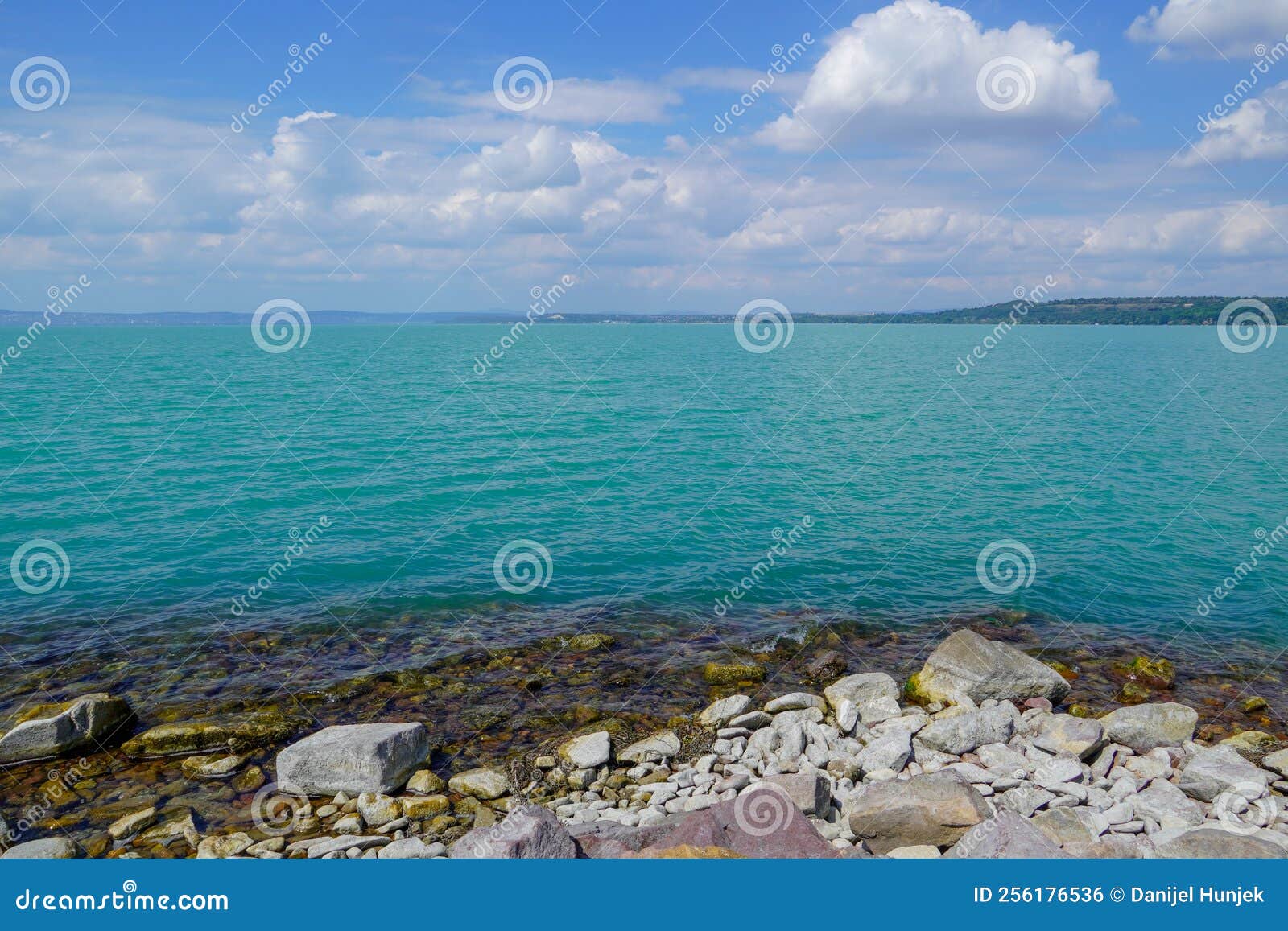 Beautiful Lake Balaton in Summer Stock Photo - Image of colorful ...