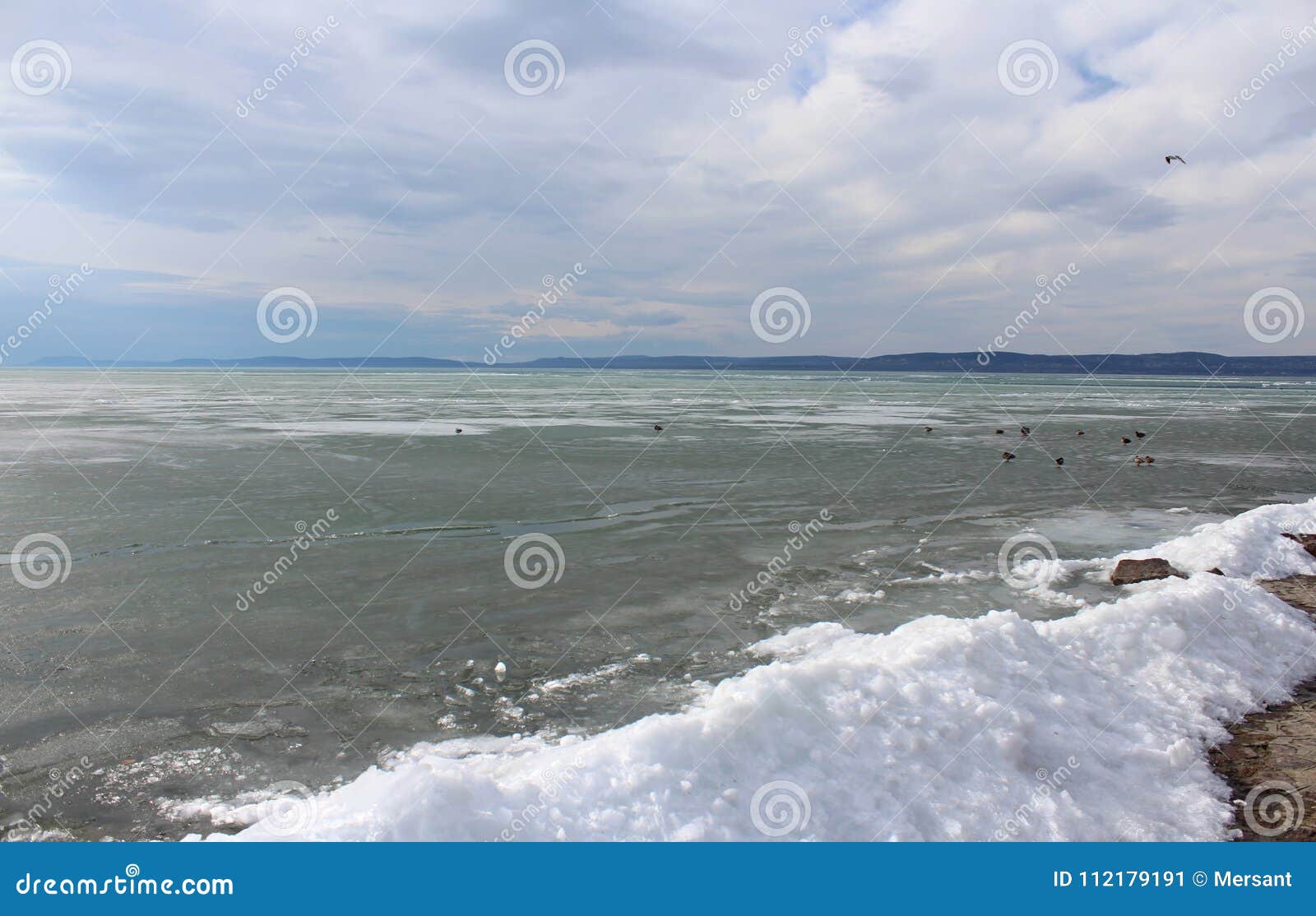 Beautiful Lake Balaton stock image. Image of landscape - 112179191