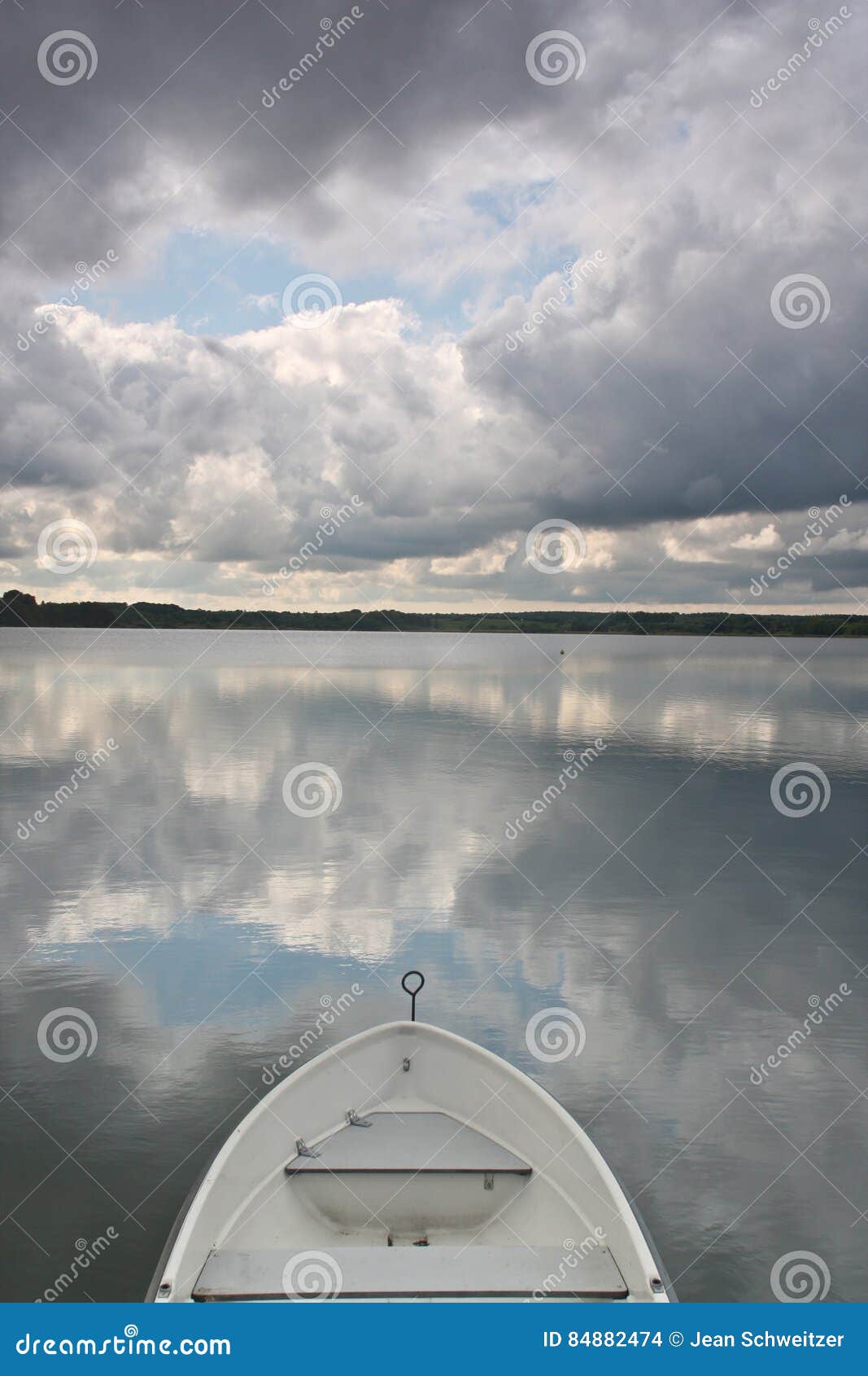 Beautiful lake in Denmark. stock photo. Image of blue - 84882474