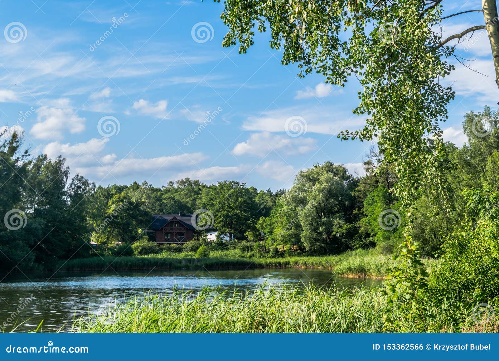 The Beautiful Lake with a Nice Reflection on the Water Stock Photo ...
