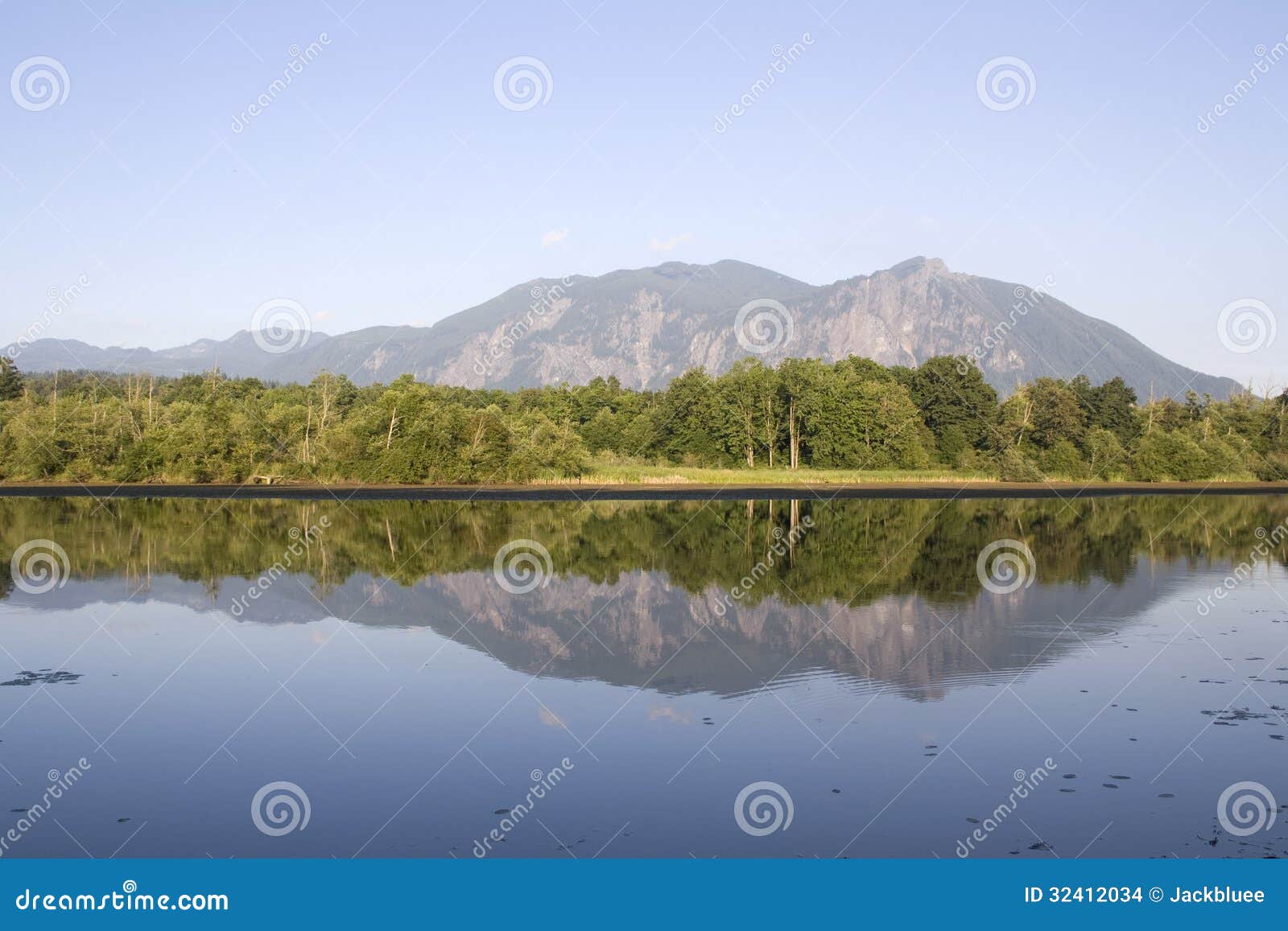 Beautiful lake reflection stock photo. Image of nature - 32412034