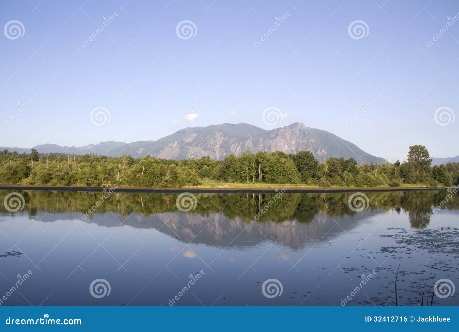 Beautiful lake reflection stock photo. Image of clear - 32412716