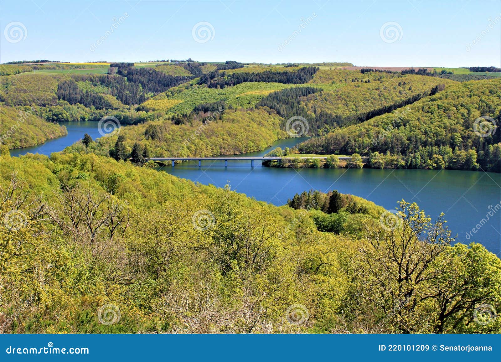 A Sauer River in the Luxembourg Stock Image - Image of natural, summer ...