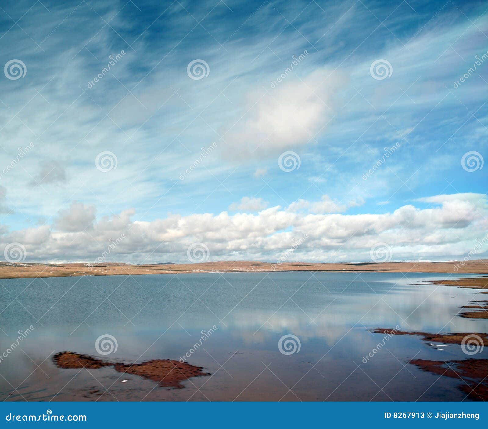 Beautiful Lake in Tibetan Plateau Stock Image - Image of fine, plateau ...