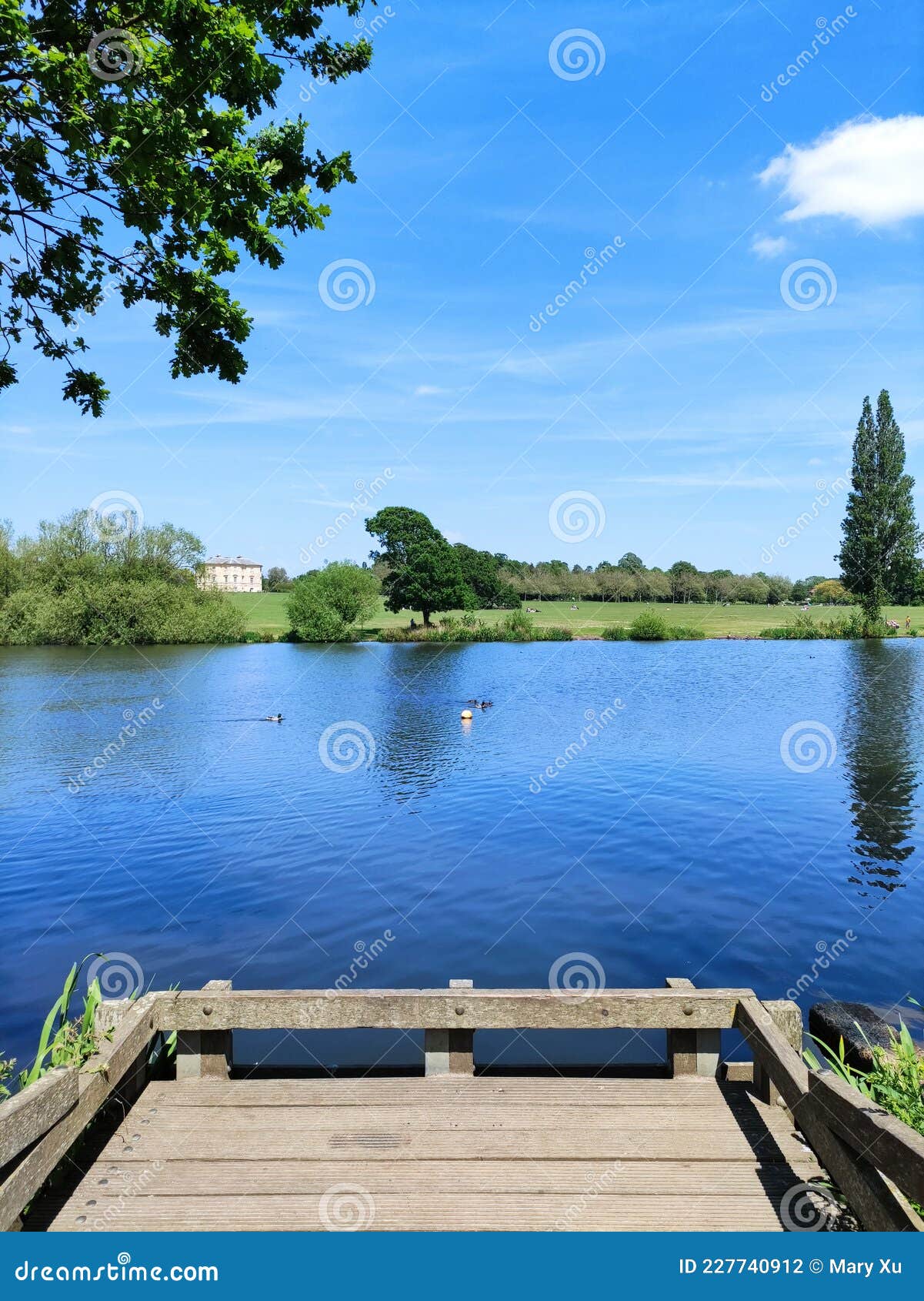 The Beautiful Lake and Trees in Danson Park, at Bexleyheath, UK Stock ...