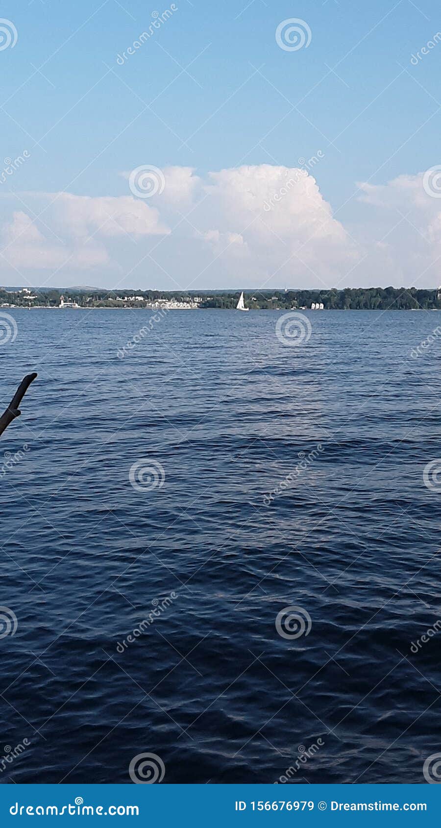 A Beautiful Lake View on a Hot Summer Day Stock Image - Image of summer ...