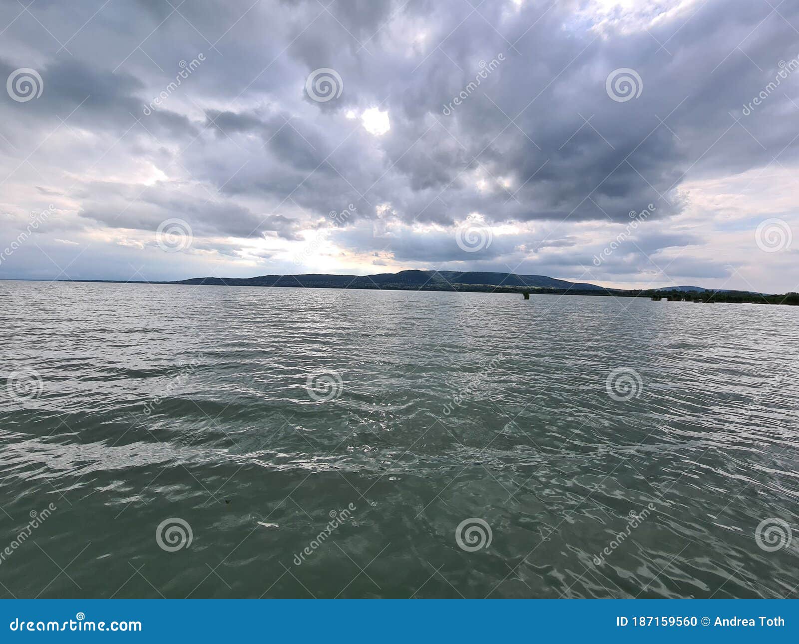 Beautiful Lake Wiev with Mountains Stock Photo - Image of platform ...