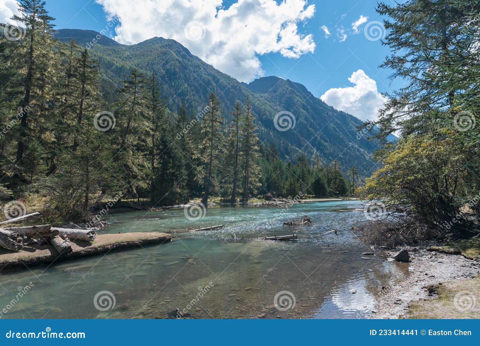 Beautiful Lakes and Mountains in Sichuan, China Stock Image - Image of ...