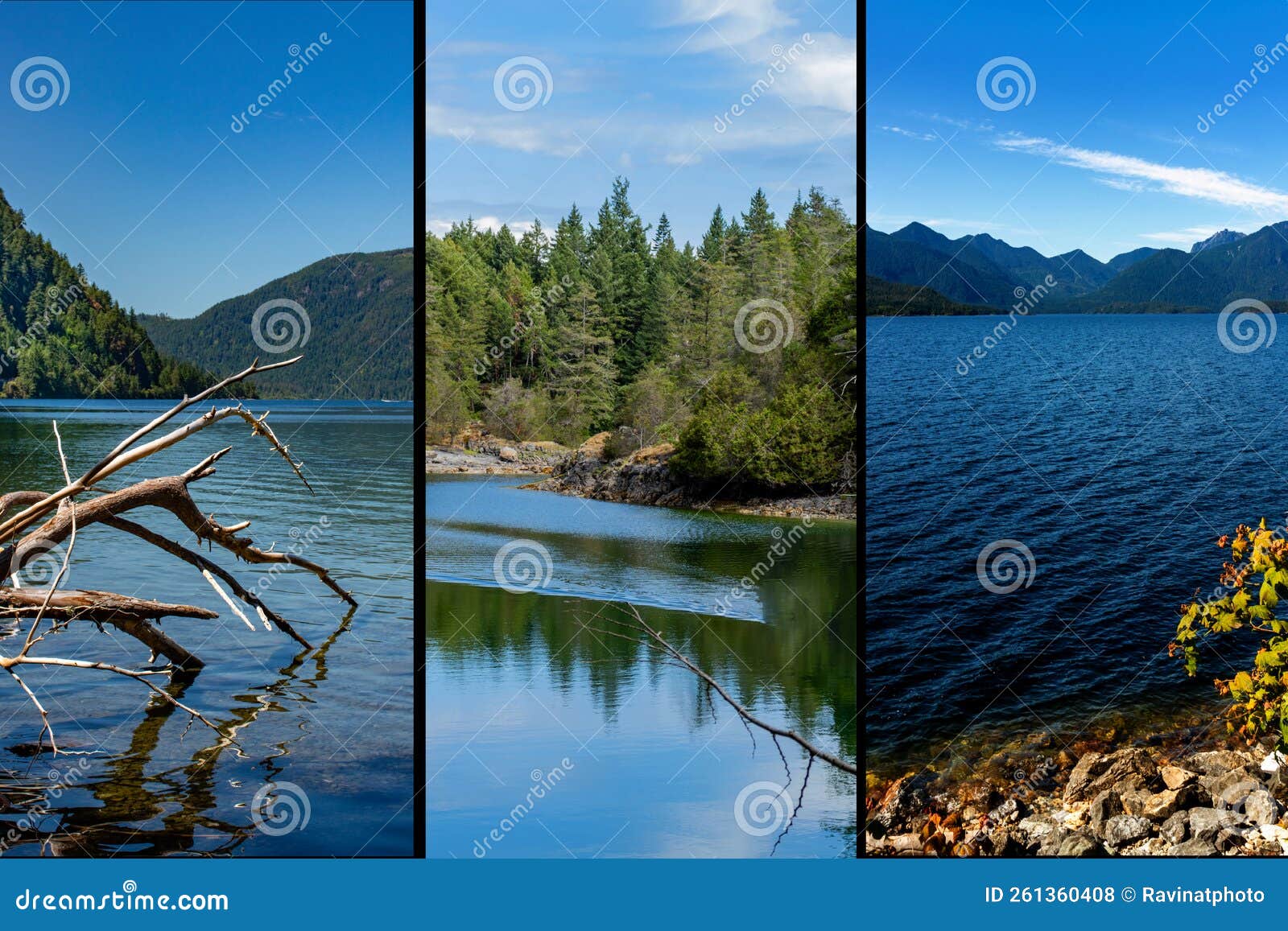 Beautiful Lakes of the Vancouver Island, , BC, Canada Stock Photo ...