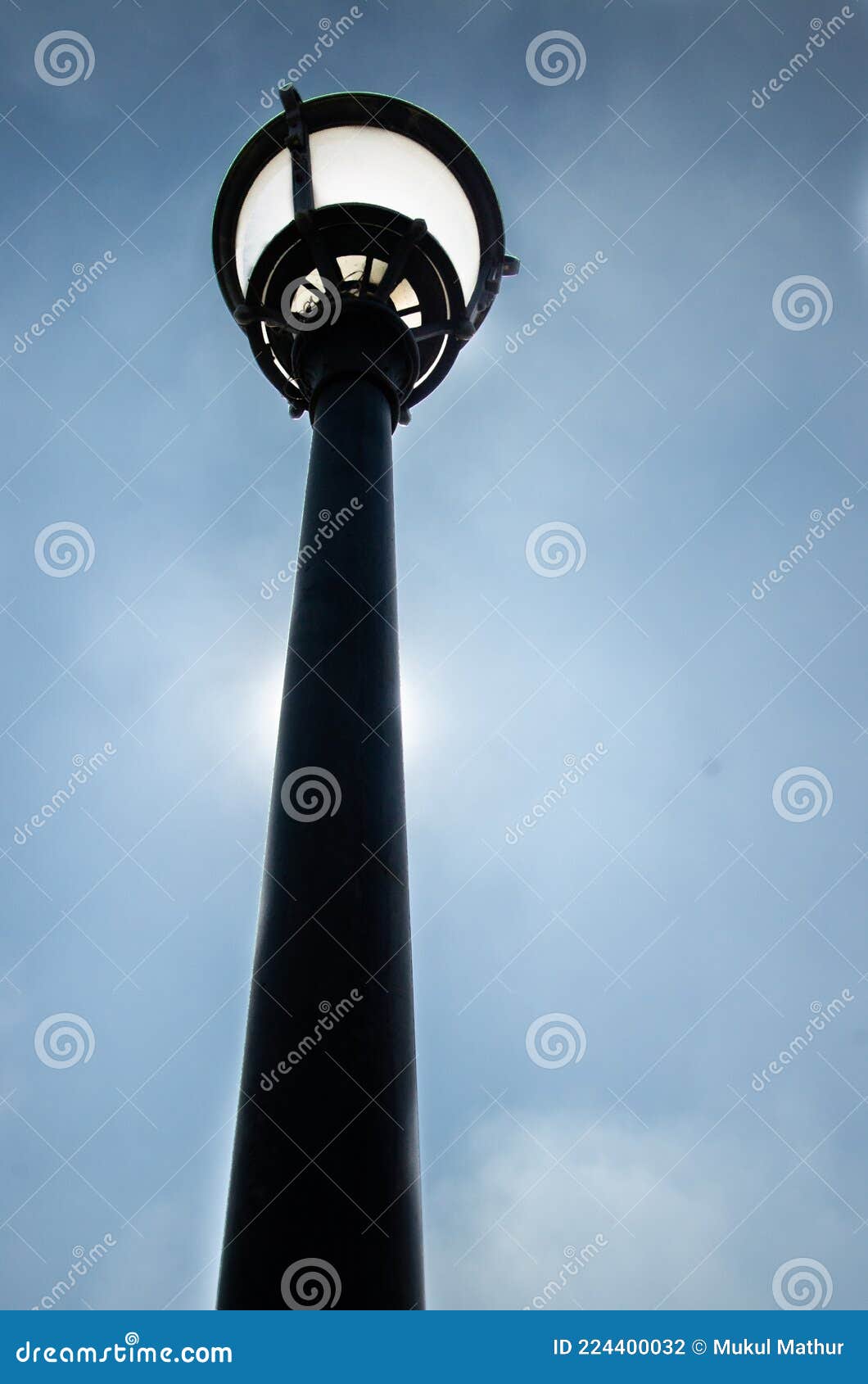 A Beautiful Lamp Post in a Park Stock Photo - Image of geology ...