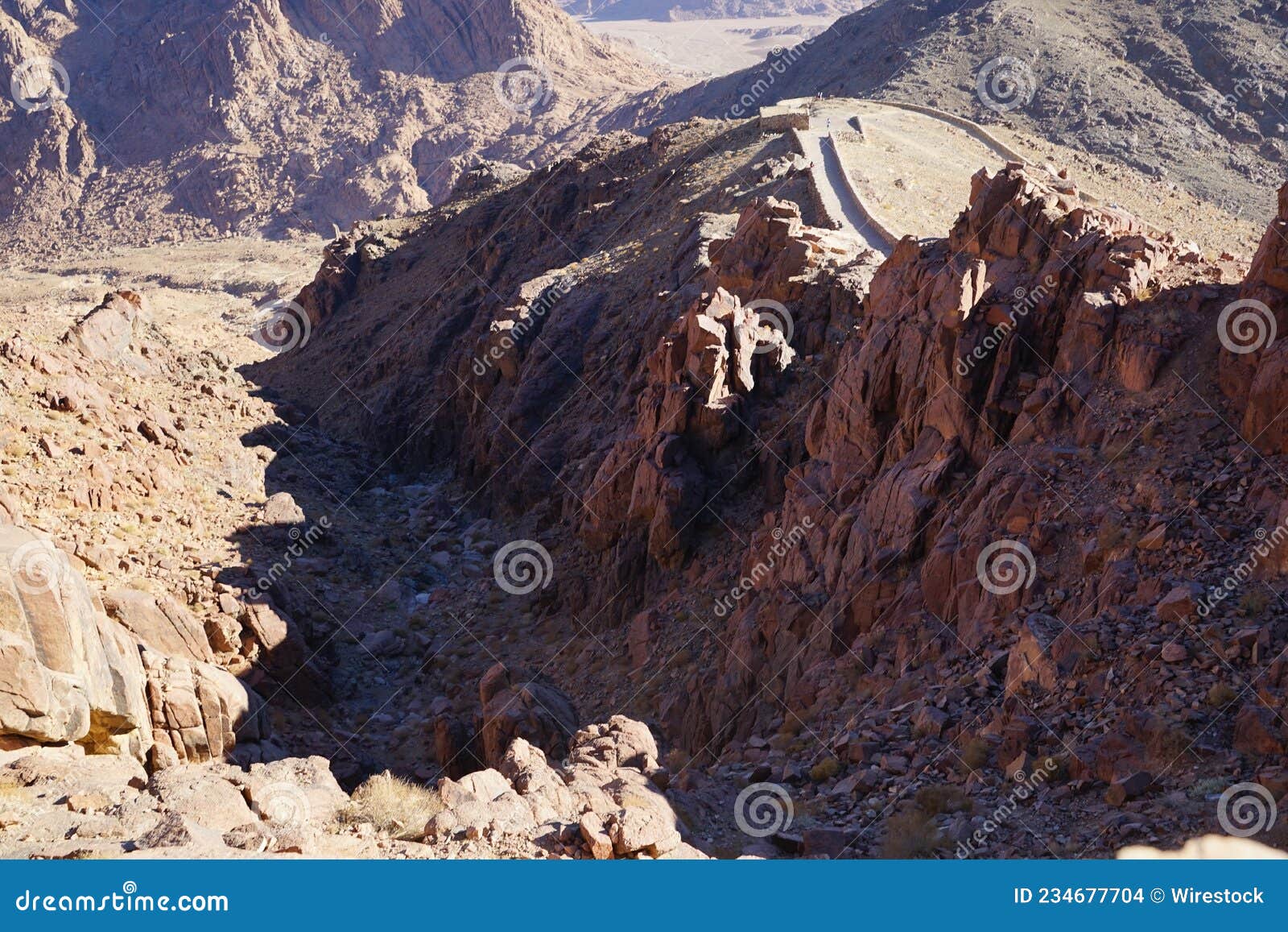 Beautiful Landscape of Arid Mountains in Egypt Stock Photo - Image of ...