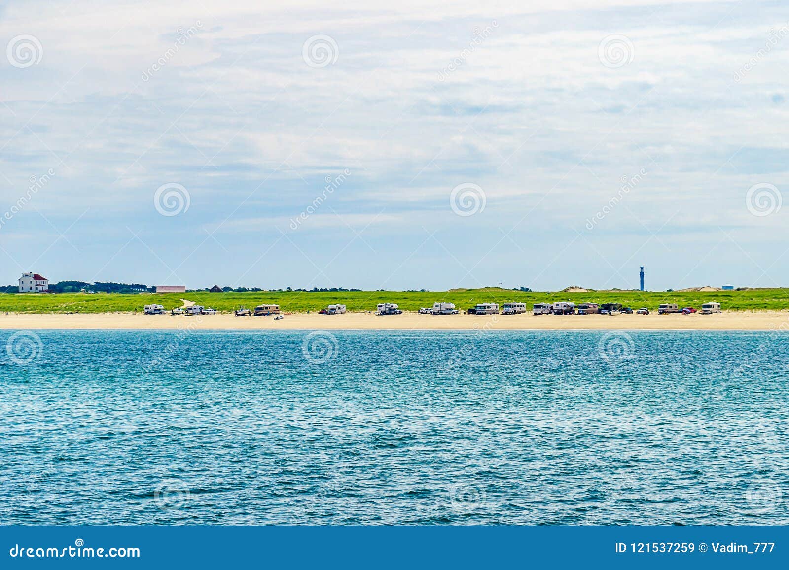 Beautiful Landscape of Atlantic Ocean Beach Cape Cod Massachuset Stock ...