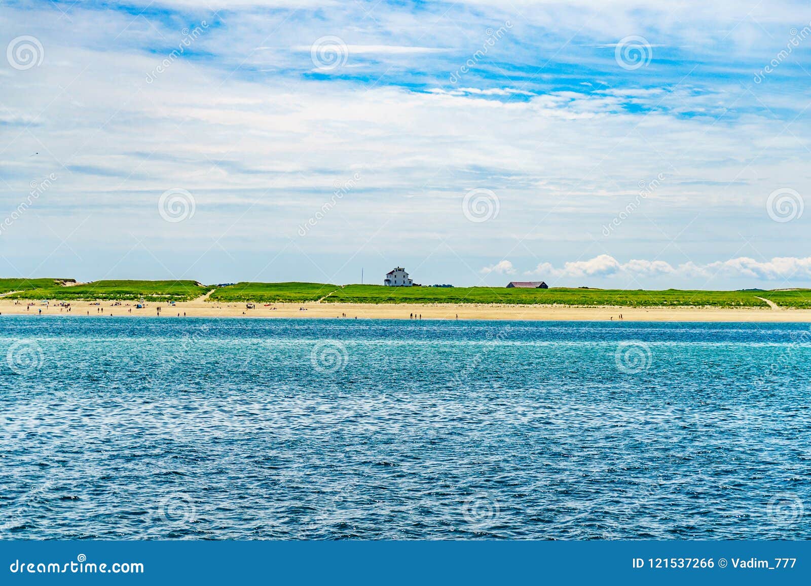 Beautiful Landscape of Atlantic Ocean Beach Cape Cod Massachuset Stock ...