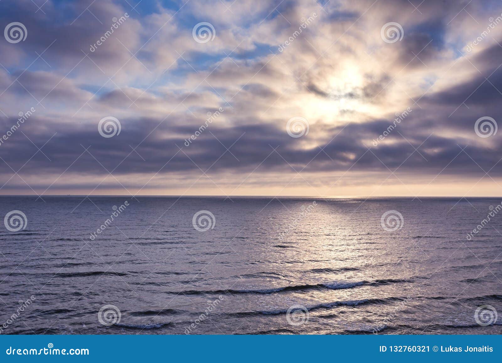 Beautiful Landscape of Baltic Sea Shore. Tranquil Scene of Baltic Sea ...
