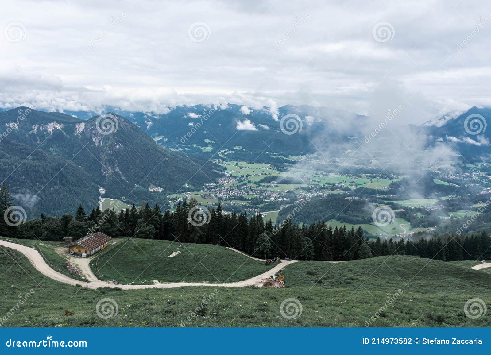 Beautiful Landscape of the Bavarian Valley from Mount Jenner, Germany ...