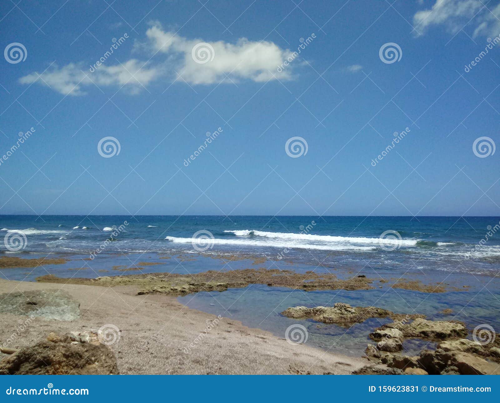 Beautiful Landscape of the Beach in Puerto Rico Stock Image - Image of ...