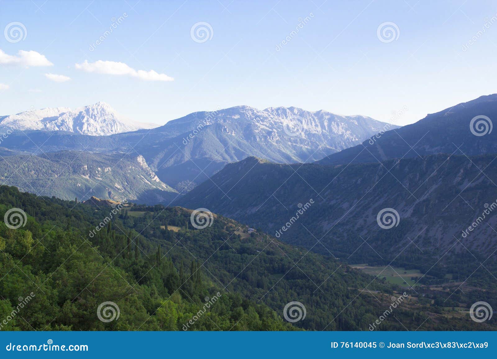 Beautiful Landscape of the Benasque Valley Stock Image - Image of ...