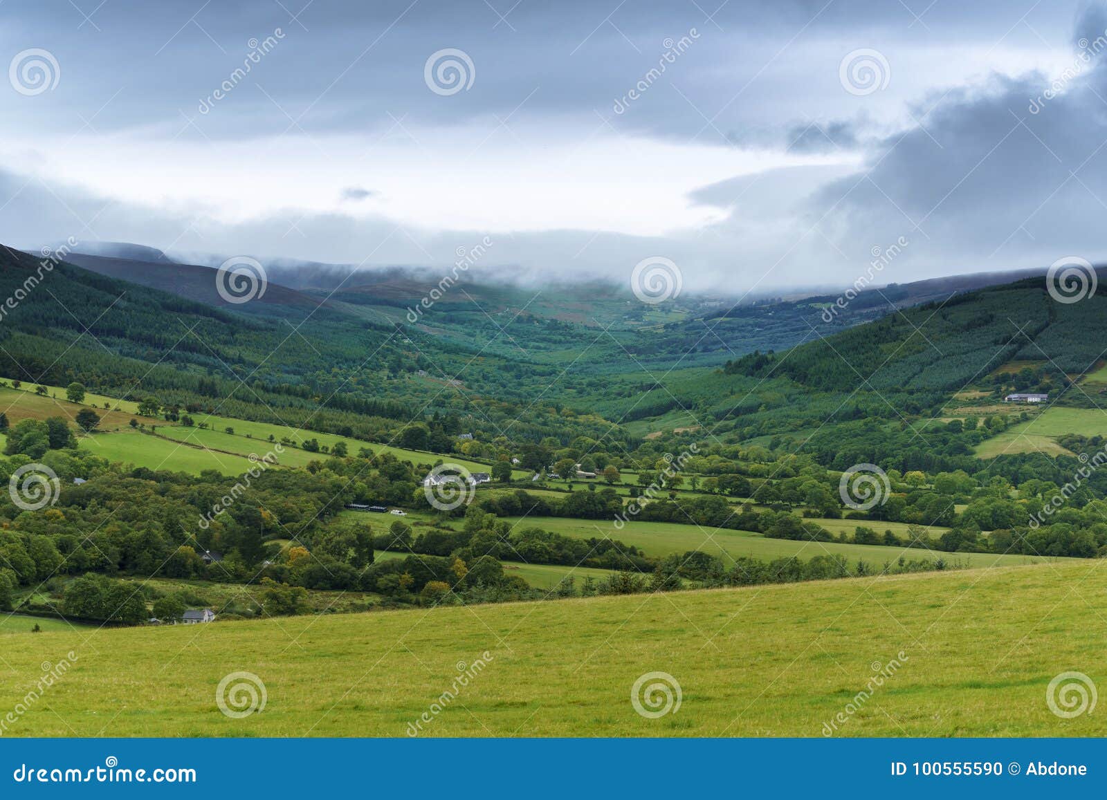 Beautiful Landscape in County Wicklow Ireland Stock Photo - Image of ...