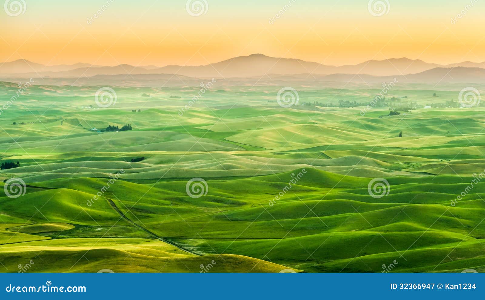 Beautiful Landscape of Crop Field in Palouse Stock Image - Image of ...