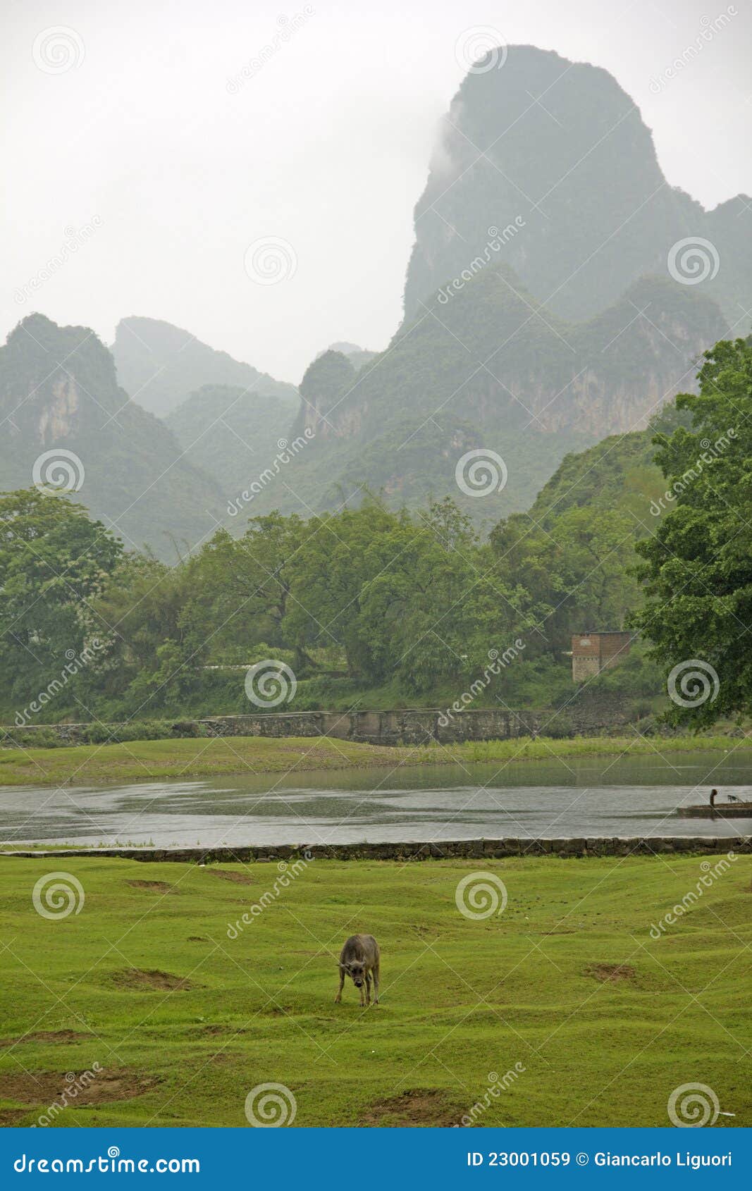 Beautiful Landscape in Li River Stock Image - Image of hill, china ...