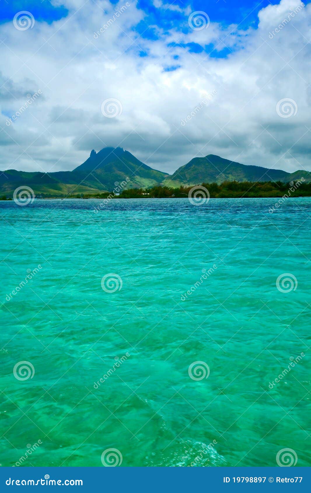 Beautiful Landscape Mauritius Stock Image - Image of outdoor, clouds ...