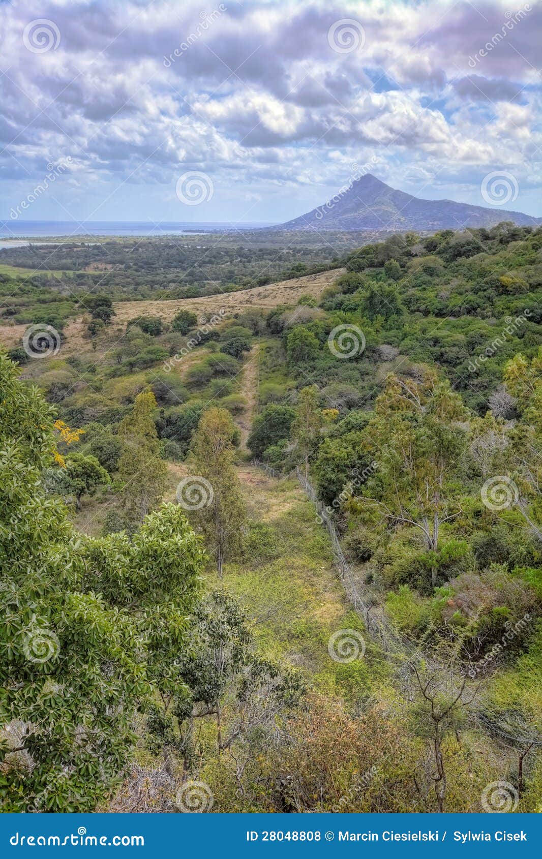 Beautiful Landscape of Mauritius Stock Photo - Image of mountain ...