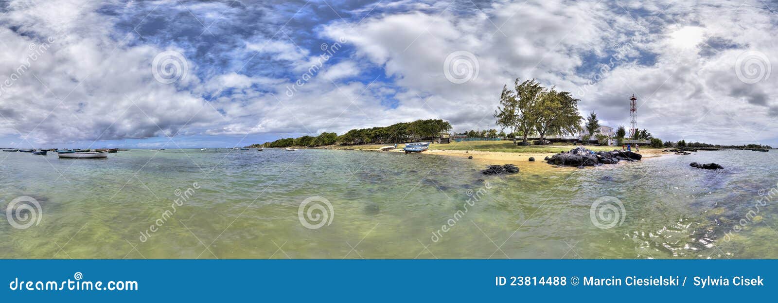 Beautiful Landscape of Mauritus Stock Photo - Image of rock, blue: 23814488