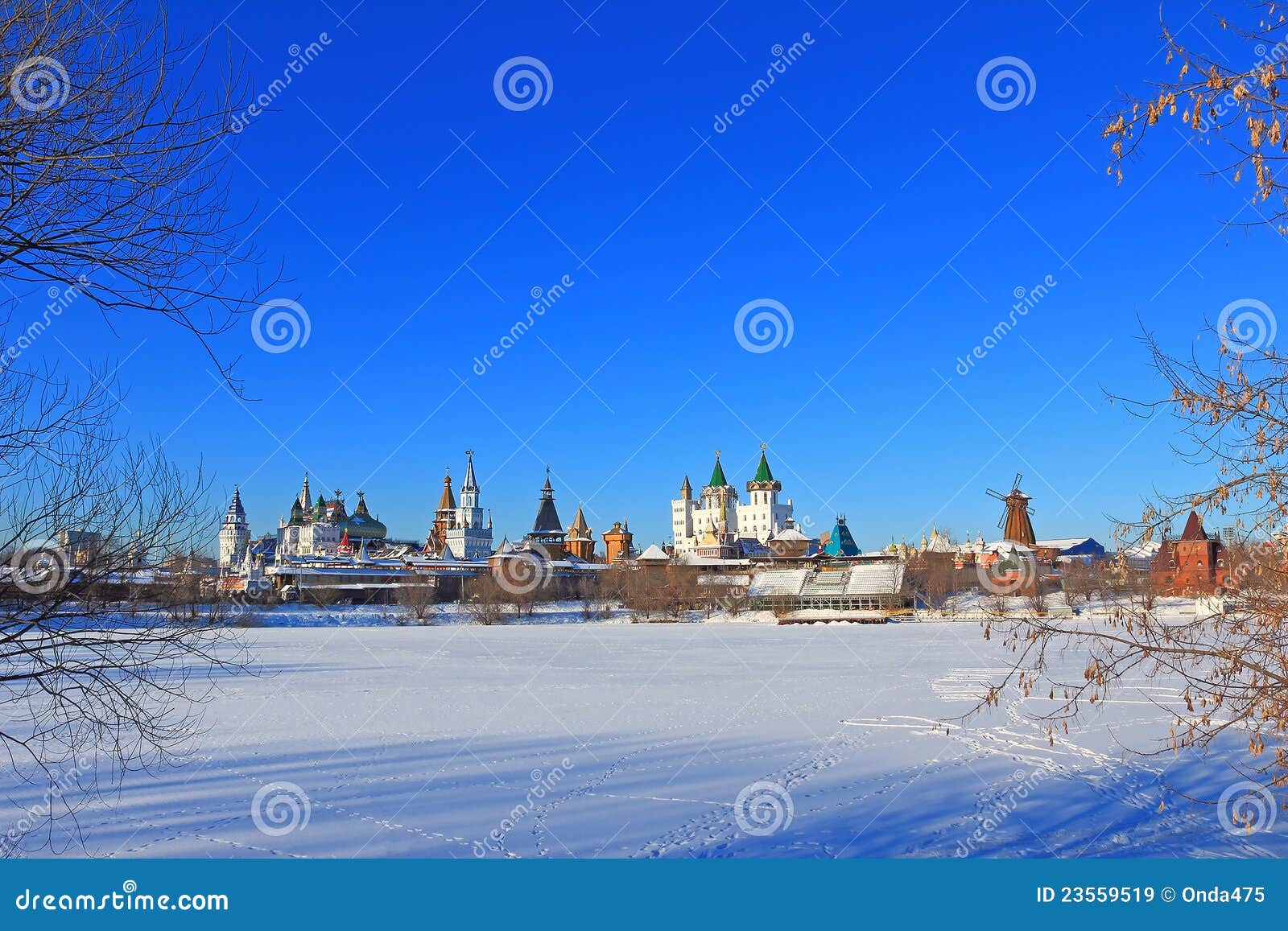 The Beautiful Landscape of Moscow. Stock Image - Image of sight, nice ...