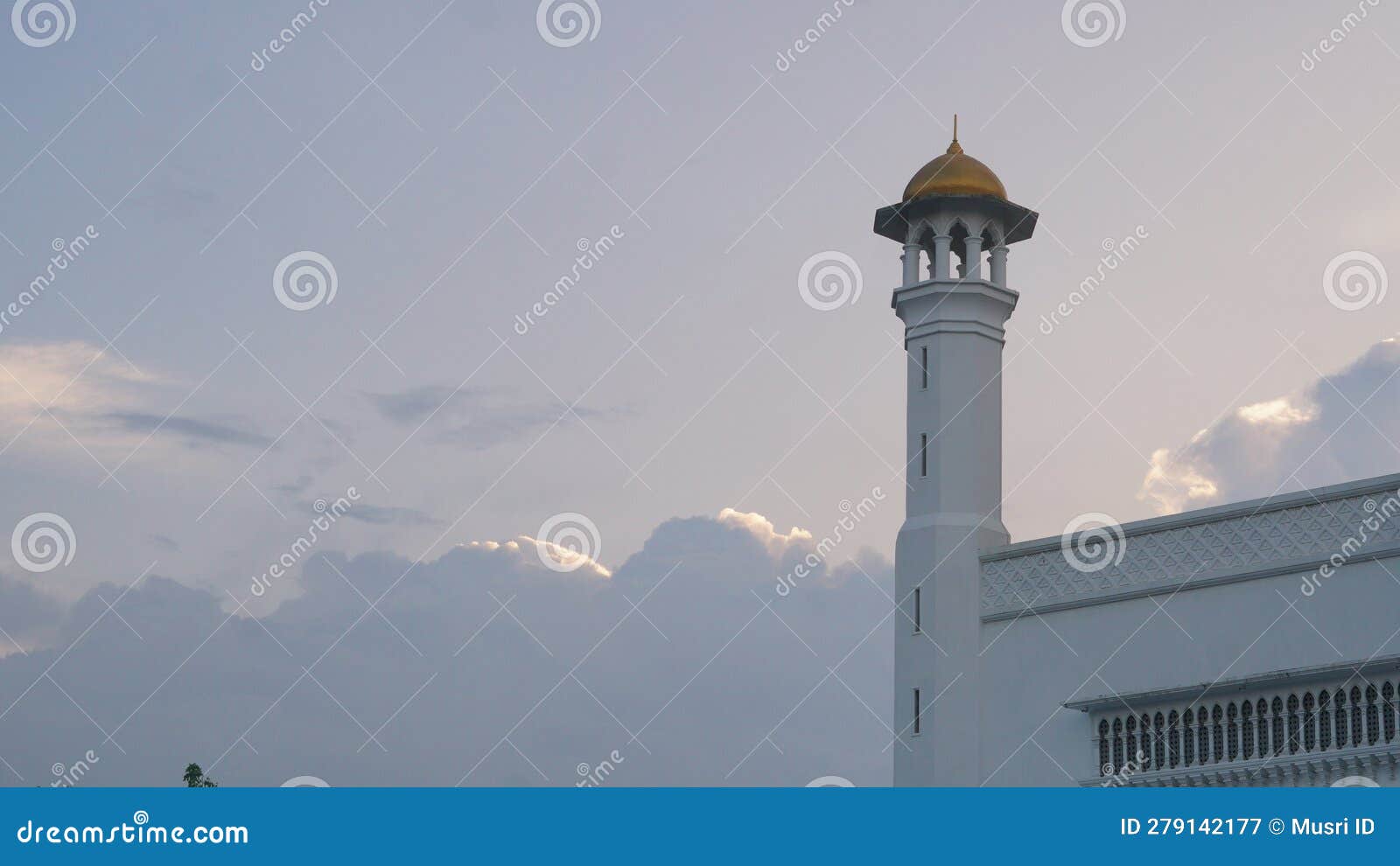 Beautiful Landscape Mosque, Islamic Background Mosque Stock Image ...