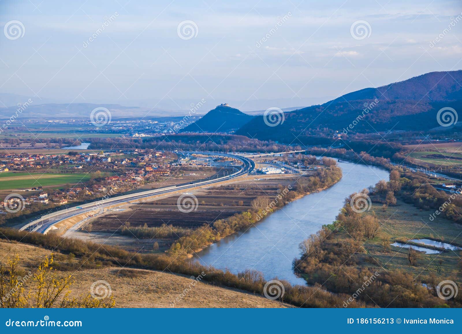 Beautiful Landscape on the Mures River Stock Image - Image of landscape ...