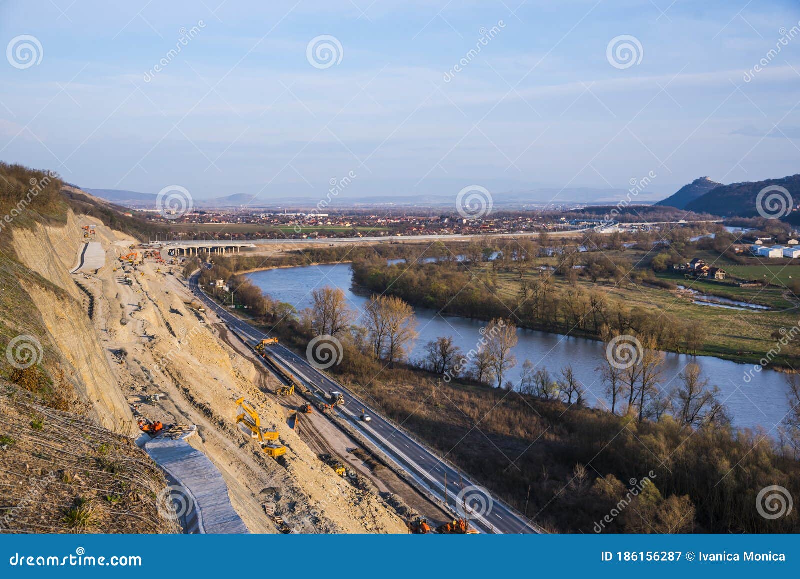 Beautiful Landscape on the Mures River Stock Image - Image of autimn ...