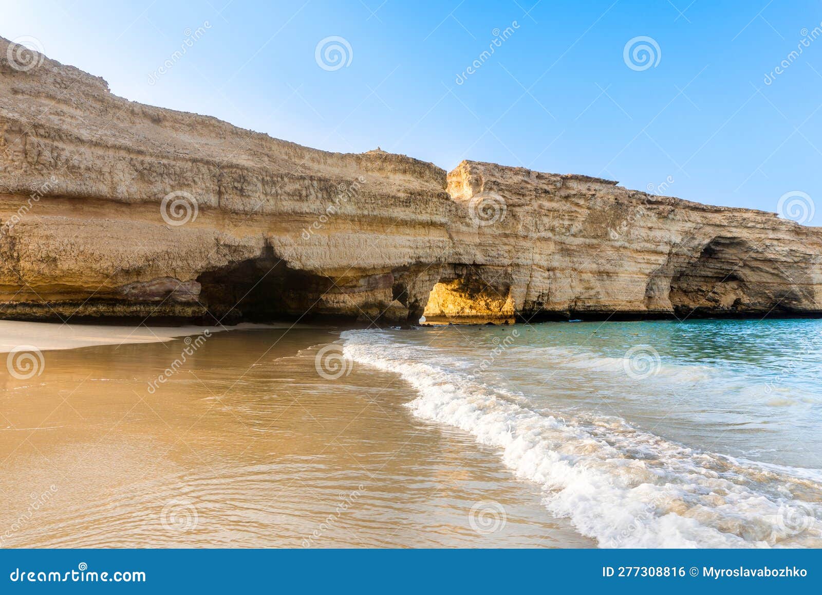 Beautiful Landscape of Muscat Coast Stock Photo - Image of villa ...