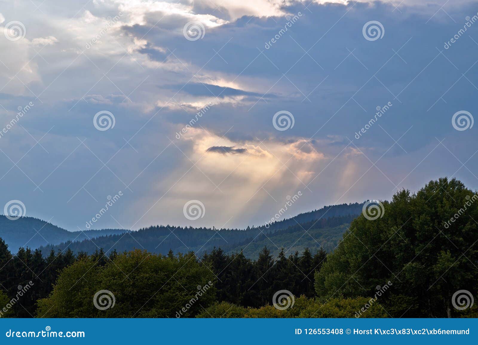 Beautiful Landscape in the North Eifel in Germany. Stock Photo - Image ...